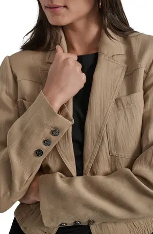 Dkny Relaxed Cropped Blazer