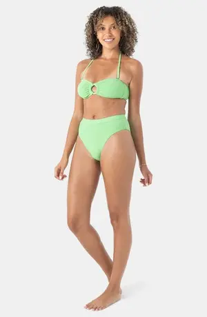 Roxy Haleiwa Bandeau Bikini Top - Vibrant Green