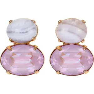 JENNIFER BEHR Yvette Drop Earrings Agate