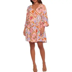 PETAL & PUP Zanna Long Sleeve Mini Dress