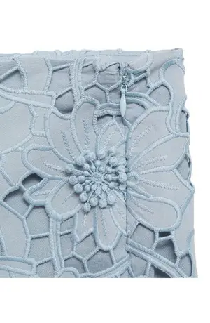 Mango Floral Embroidered Cotton Mini Skirt