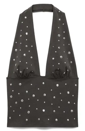 Mango Studded Halter Top