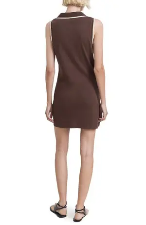 Mango Polo Mini Dress - Chocolate