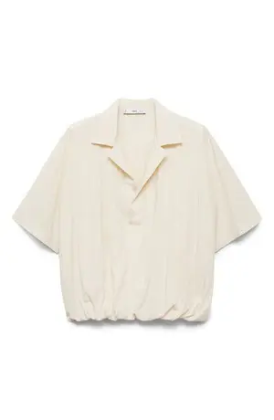 Mango Puffed Cropped Shirt