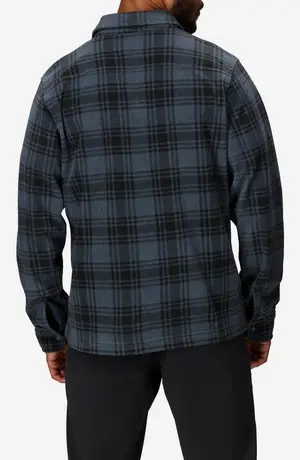 MARMOT Felton Long Sleeve Fleece Snap-up Shirt - Thunderhead Plaid