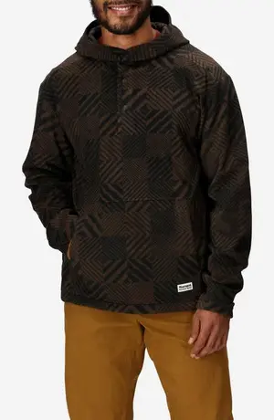 MARMOT Felton Fleece Hoodie - Black Patchwork