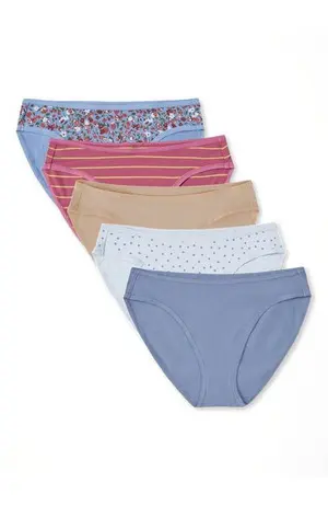 PACT Everyday Classic Fit Bikini 5-pack Essentials