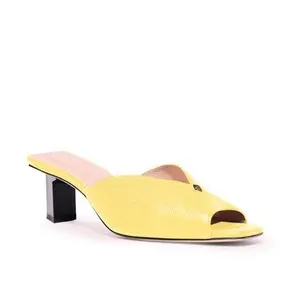 TIANNIA BARNES Tiffany Mule Sandals - Yellow