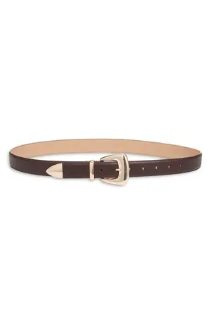 Nordstrom Iris Leather Belt Ground Coffee