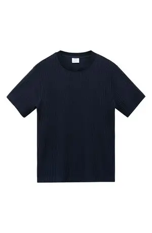 Mango Stripe Jersey T-shirt - Ink Blue