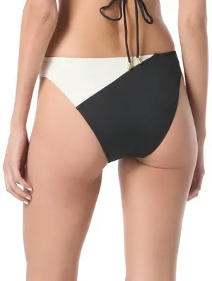 Vince Camuto Color Block High Cut Bikini Bottom