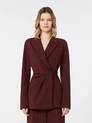 Max Mara Wrap Jacket In Cady