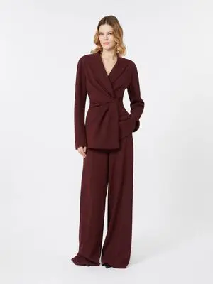 Max Mara Wrap Jacket In Cady