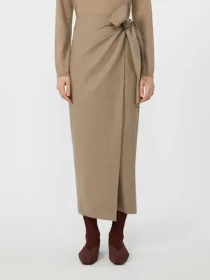 Max Mara Long Stretch-cashmere Skirt