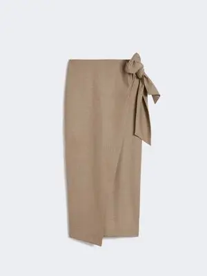 Max Mara Long Stretch-cashmere Skirt