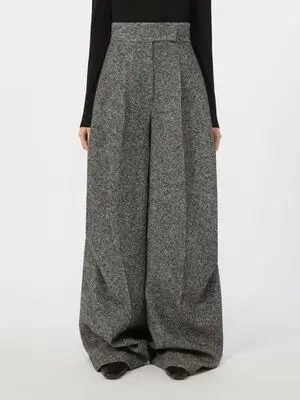 Max Mara Wool And Silk Tweed Trousers