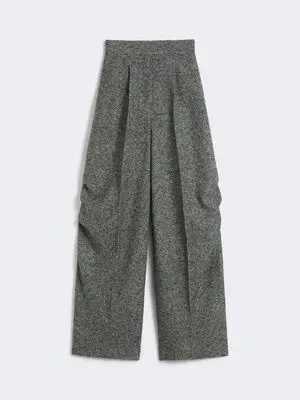 Max Mara Wool And Silk Tweed Trousers