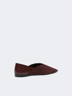 Max Mara Suede And Leather Mules