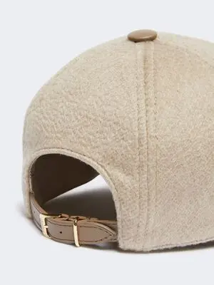 Max Mara Cashmere Baseball Cap - Beige