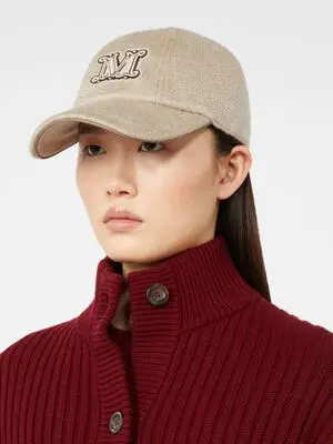Max Mara Cashmere Baseball Cap - Beige
