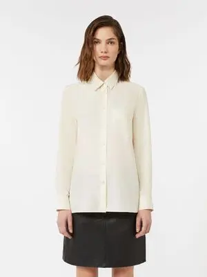 Max Mara Washed Silk Shirt - Ecru