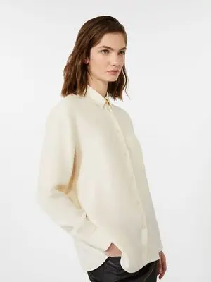 Max Mara Washed Silk Shirt - Ecru