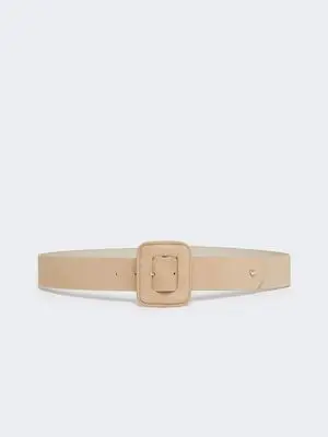 Max Mara Suede Belt - Mustard