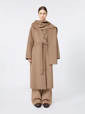 Max Mara Wool Double Drap Wrap Coat