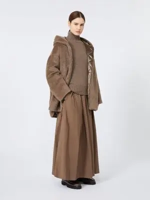 Max Mara Cotton Micro Faille Skirt