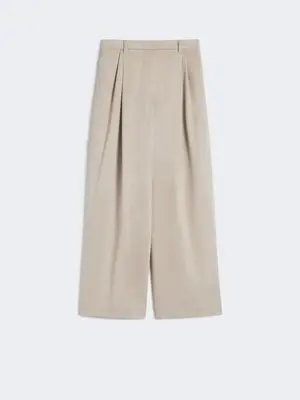 Max Mara Stretch Drill Wide-leg Trousers