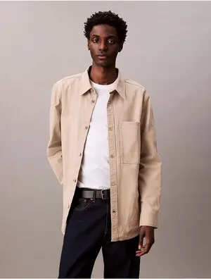 Calvin Klein Canvas Relaxed Shirt Jacket