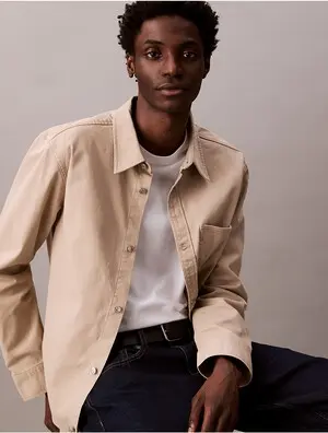Calvin Klein Canvas Relaxed Shirt Jacket
