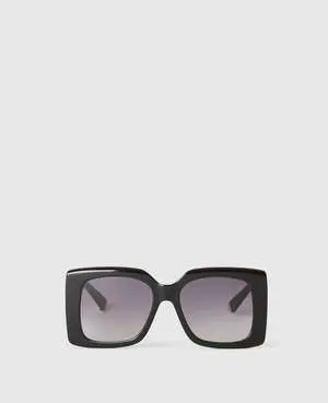 Stella McCartney Oversized Square Sunglasses - Black