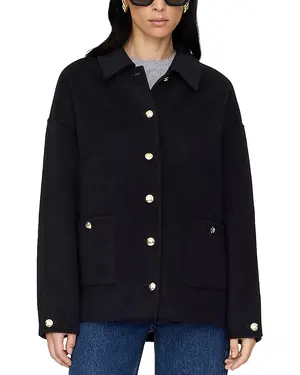 ANINE BING Luca Wool Cashmere Jacket - Black