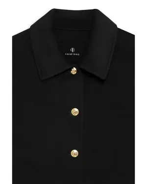 ANINE BING Luca Wool Cashmere Jacket - Black