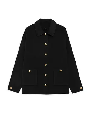 ANINE BING Luca Wool Cashmere Jacket - Black