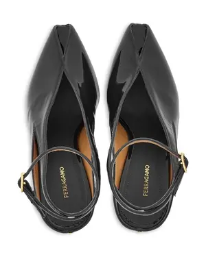 FERRAGAMO Arcadia 95 Vitellino Pumps