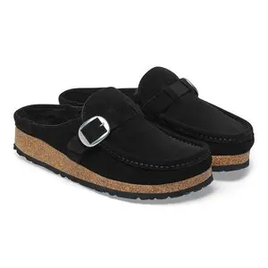 BIRKENSTOCK Buckley Shearling Clogs - Black