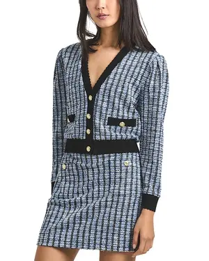 Derek Lam 10 Crosby Tweed Cardigan Jacket