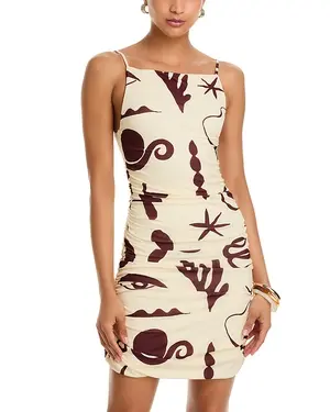 CALA DE LA CRUZ Kai Printed Dress