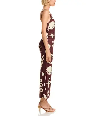 CALA DE LA CRUZ Flavia Printed Dress