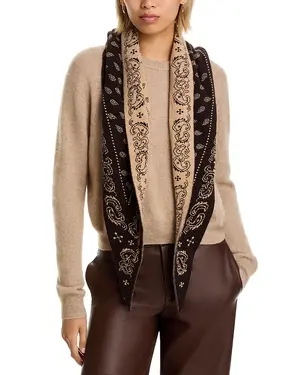 Guest In Residence The Wild Rag Cashmere Scarf Burnt Cocoa/dune