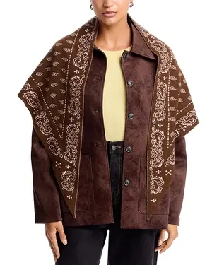 Guest In Residence The Wild Rag Cashmere Scarf Chestnut/daybreak