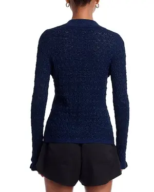 Sea Ruby Knit Polo Top
