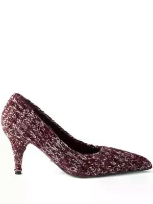 Prada Knitted Pointed-toe Pumps