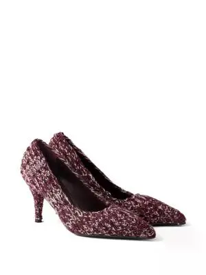 Prada Knitted Pointed-toe Pumps