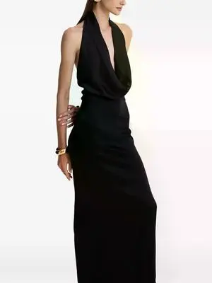 MOOS STUDIO Halter Maxi Dress