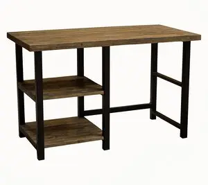 ALATERRE FURNITURE Pomona 48' Metal And Solid P Ine Wood Desk - One-color
