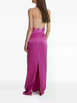 MOOS STUDIO Wild Orchid Cowl-neck Maxi Dress