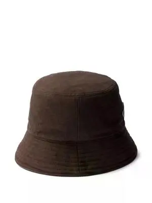 Prada Cotton Bucket Hat - Brown